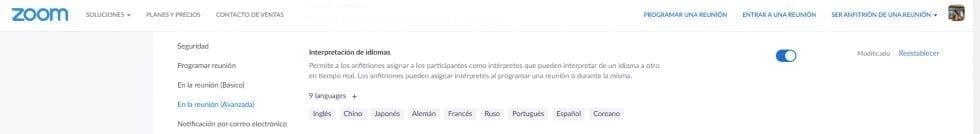Interpretación simultánea con Zoom: cómo configurar la función